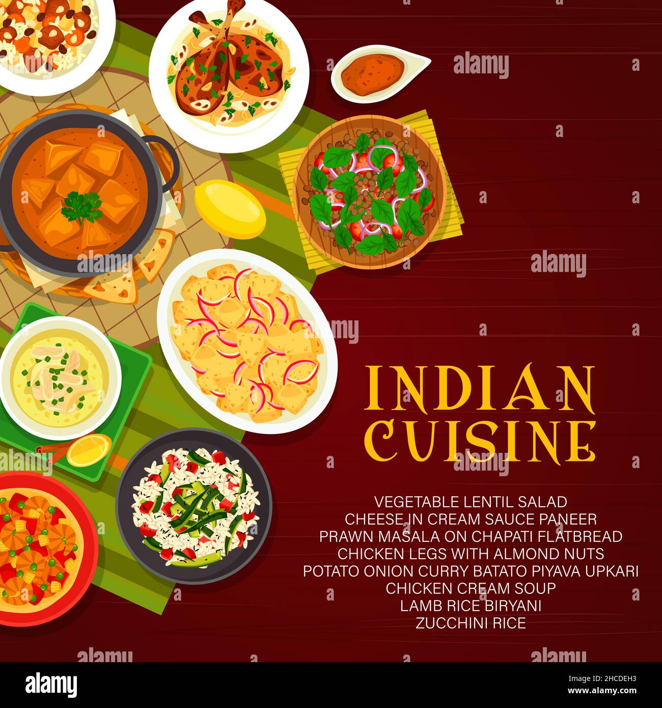 Indian restaurant menu card template hi-res stock photography and ...