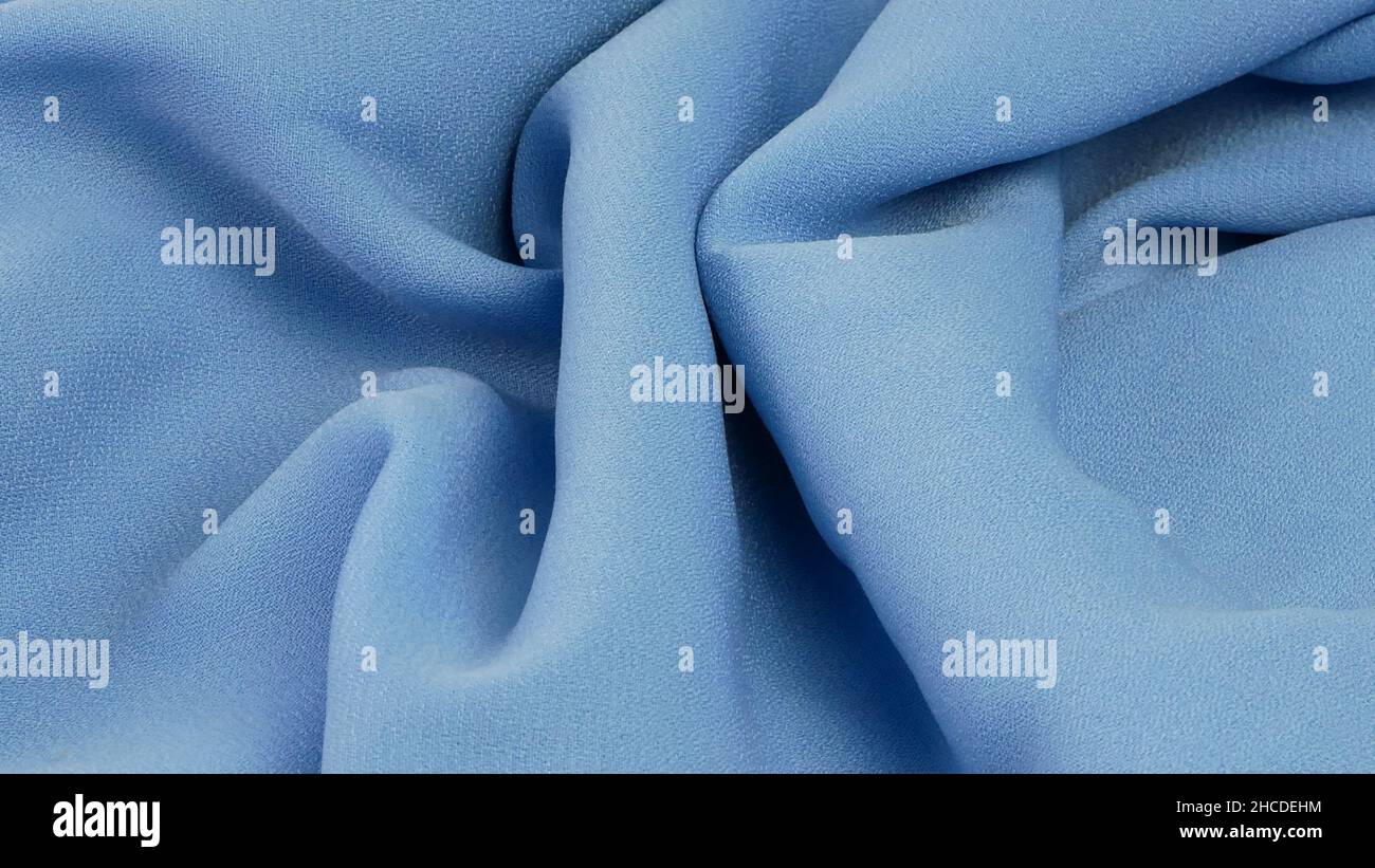 baby blue fabric texture, wrinkled fabric as a background Stock Photo ...