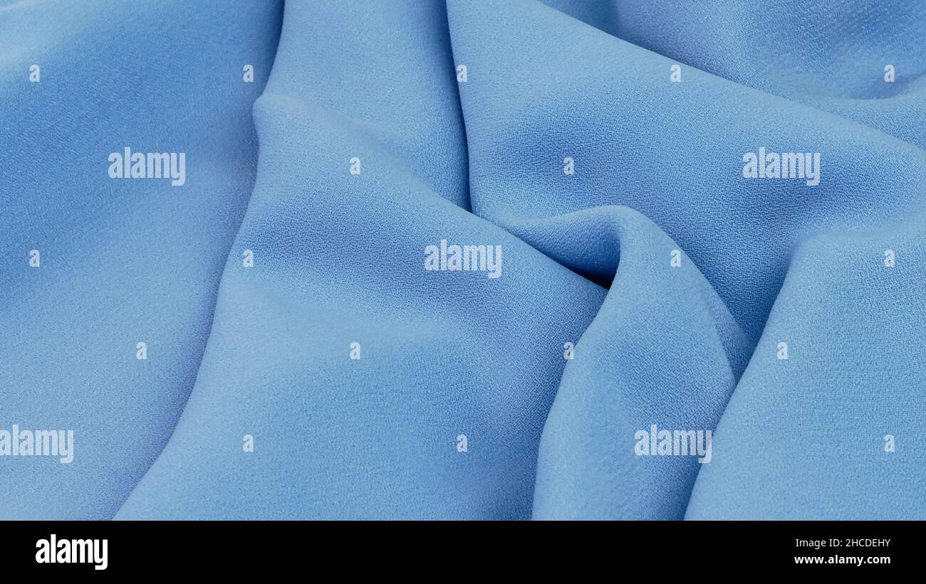 baby blue fabric texture, wrinkled fabric as a background Stock Photo ...