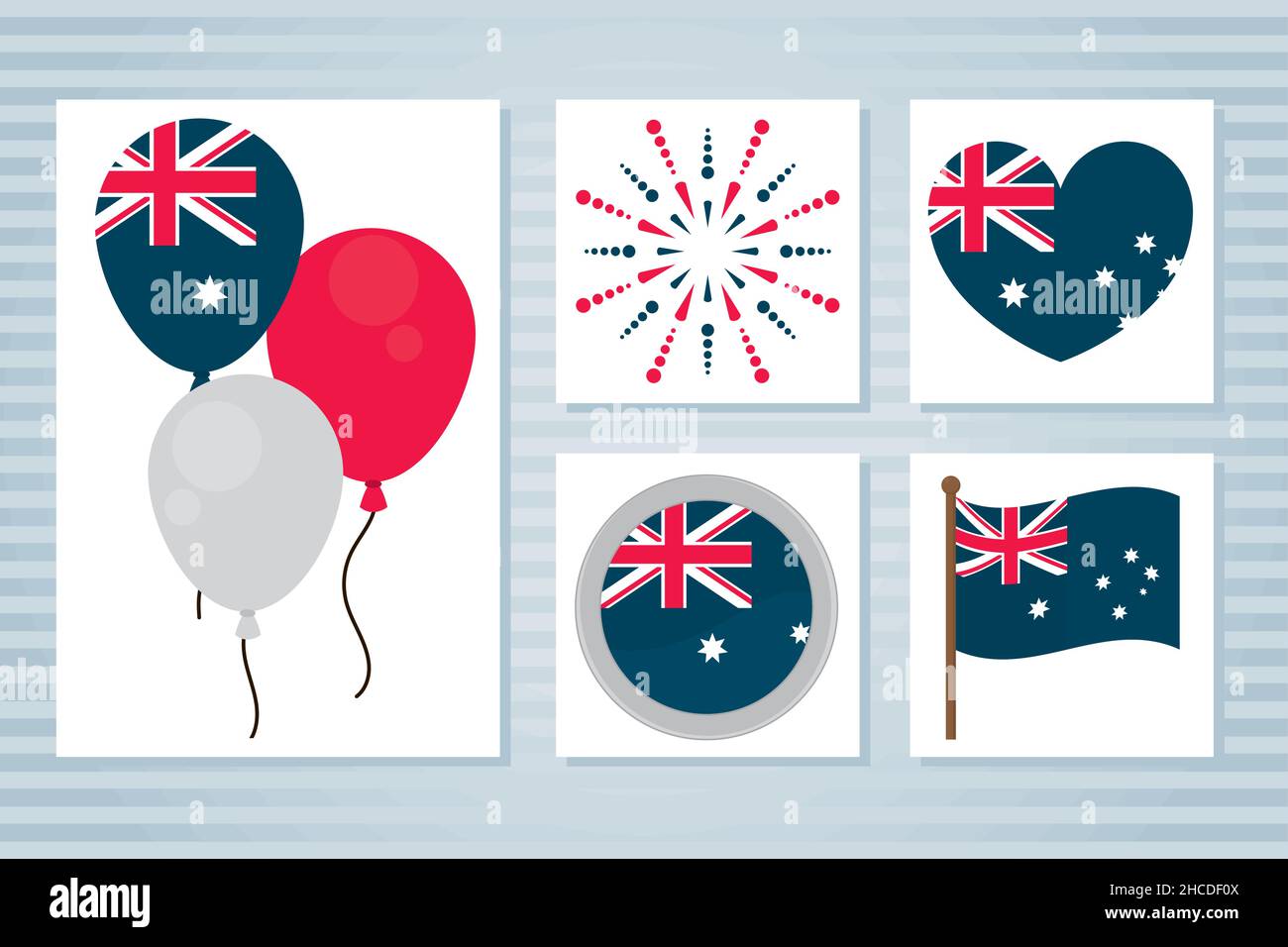 australia day icon set design Stock Vector Image & Art - Alamy