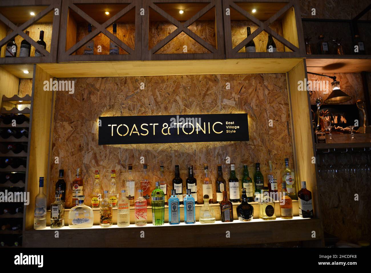 The bar at the wonderful stylish Toast & Tonic bar & restaurant in ...