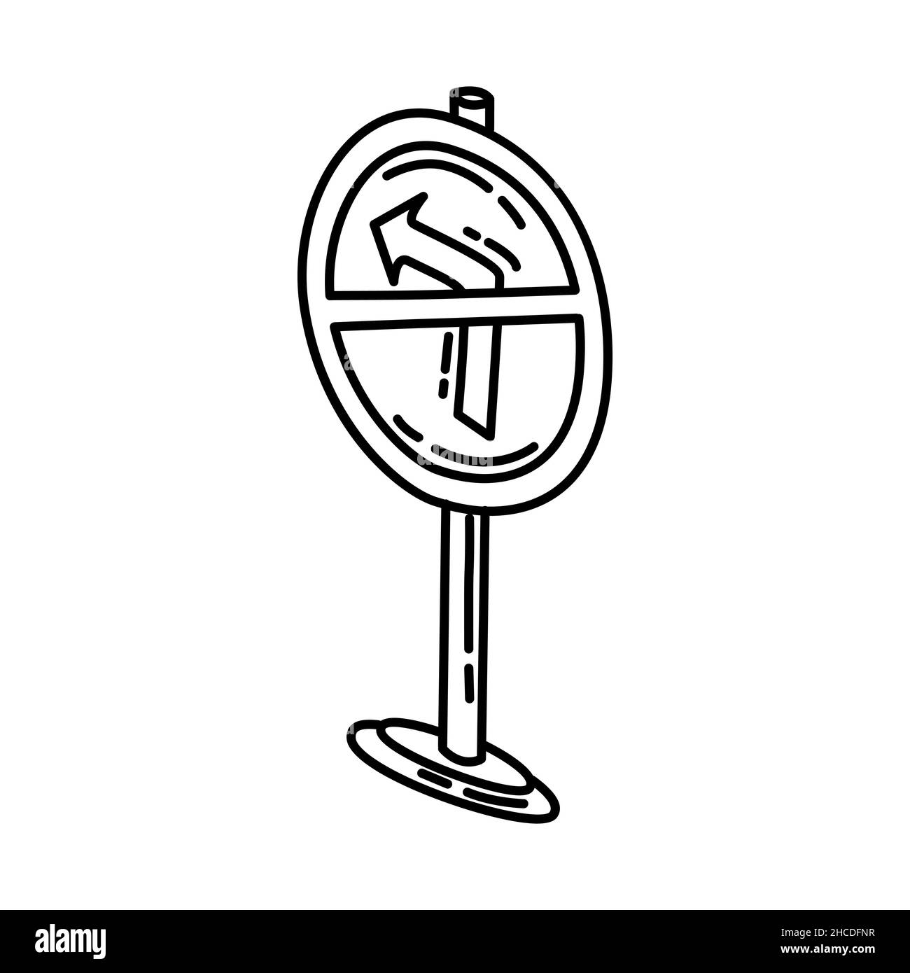 Street signs at road corner Stock Vector Images - Alamy