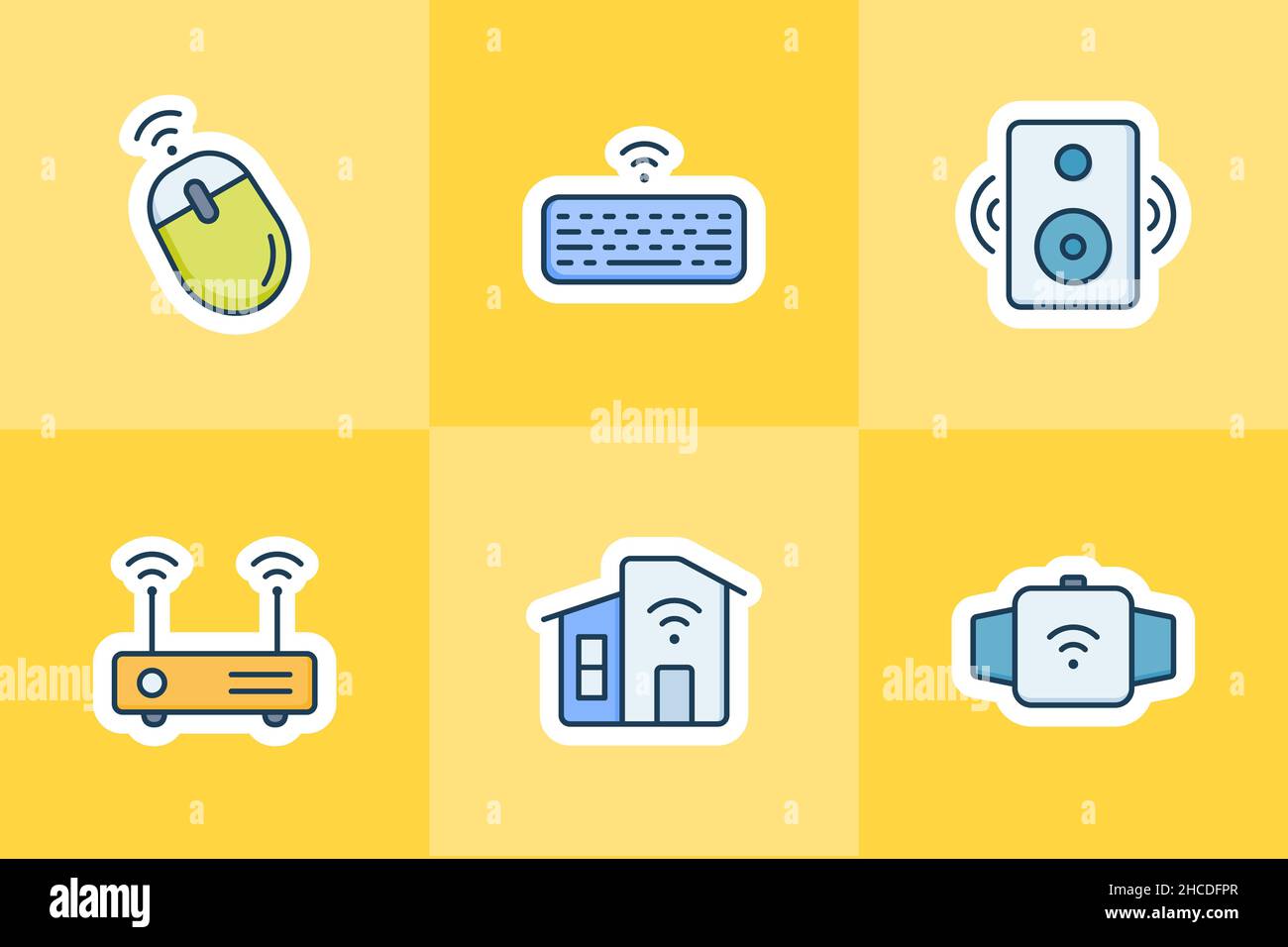 Wifi stickers hi-res stock photography and images - Alamy