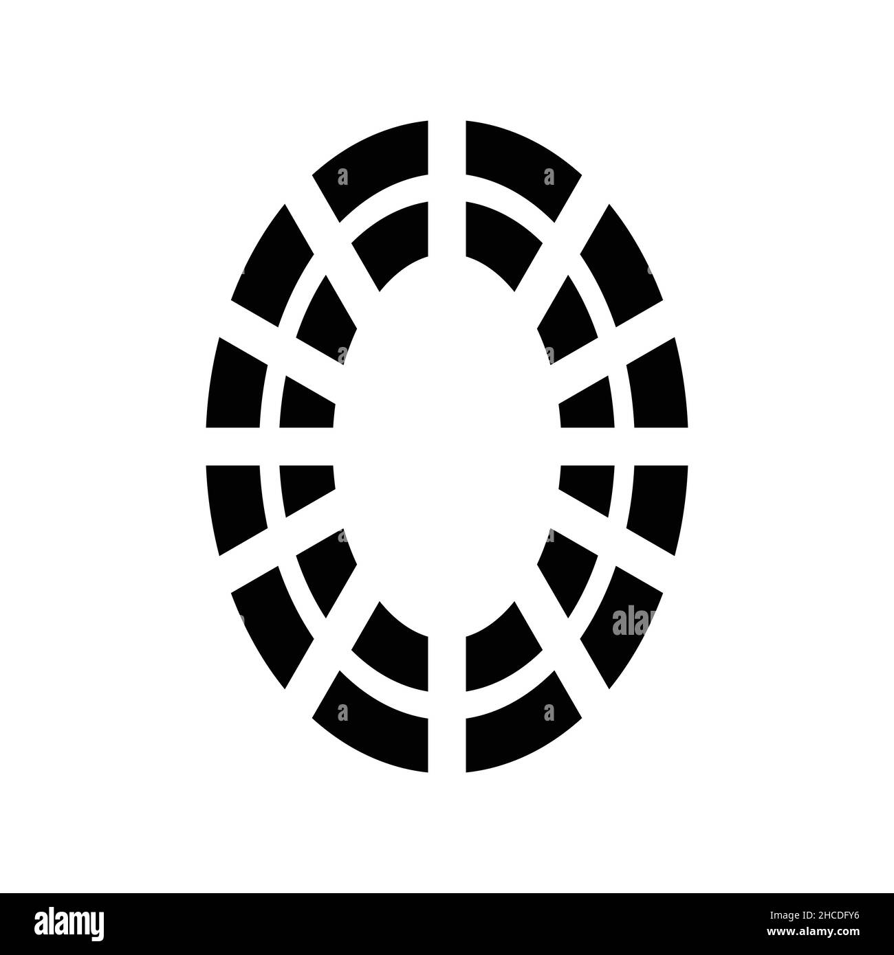 Letter O logo design. Geometric monochrome symbol. Business alphabet ...