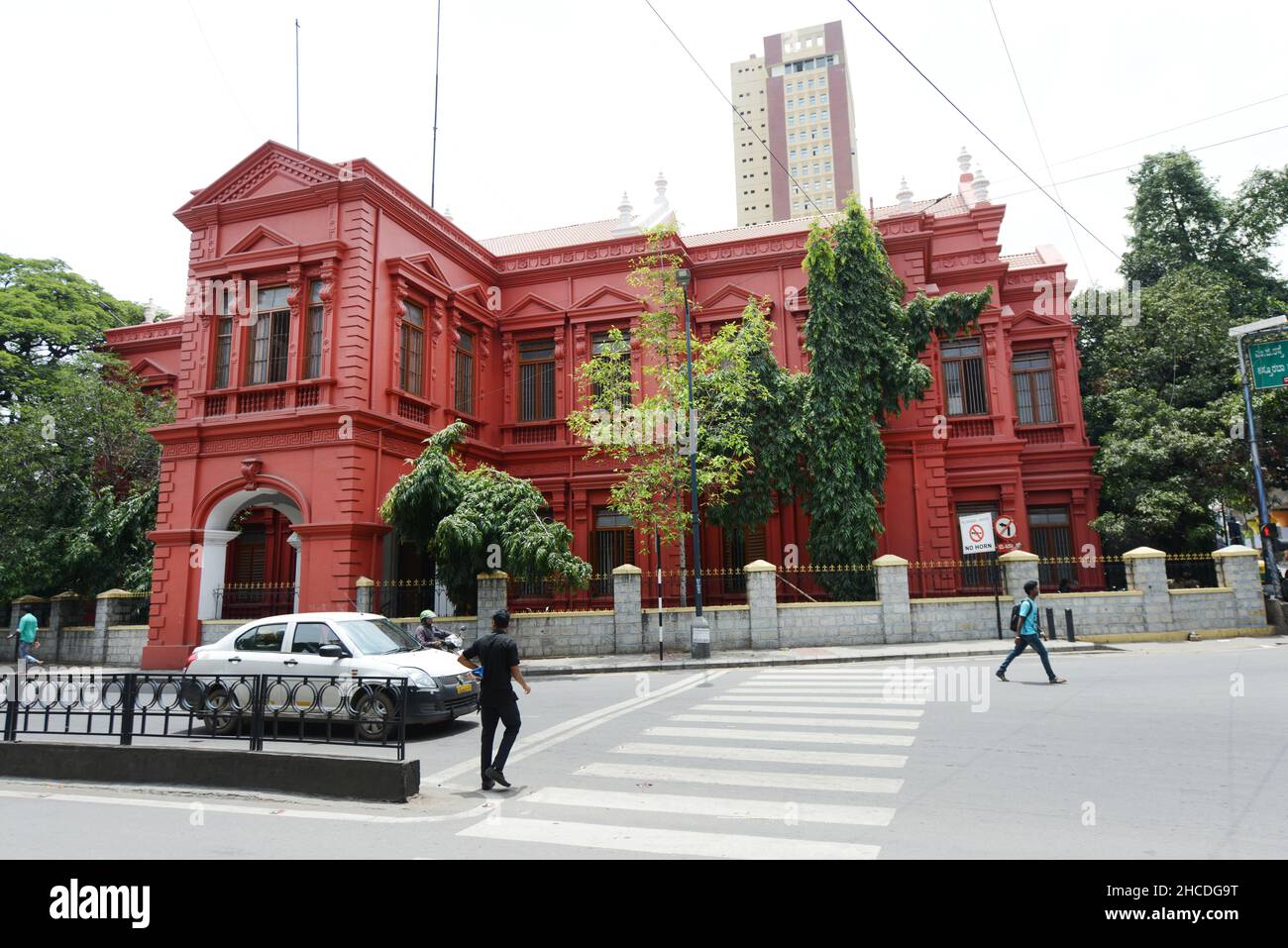 The iconic red courthouse building on M. G. Rd in Bangalore, India ...