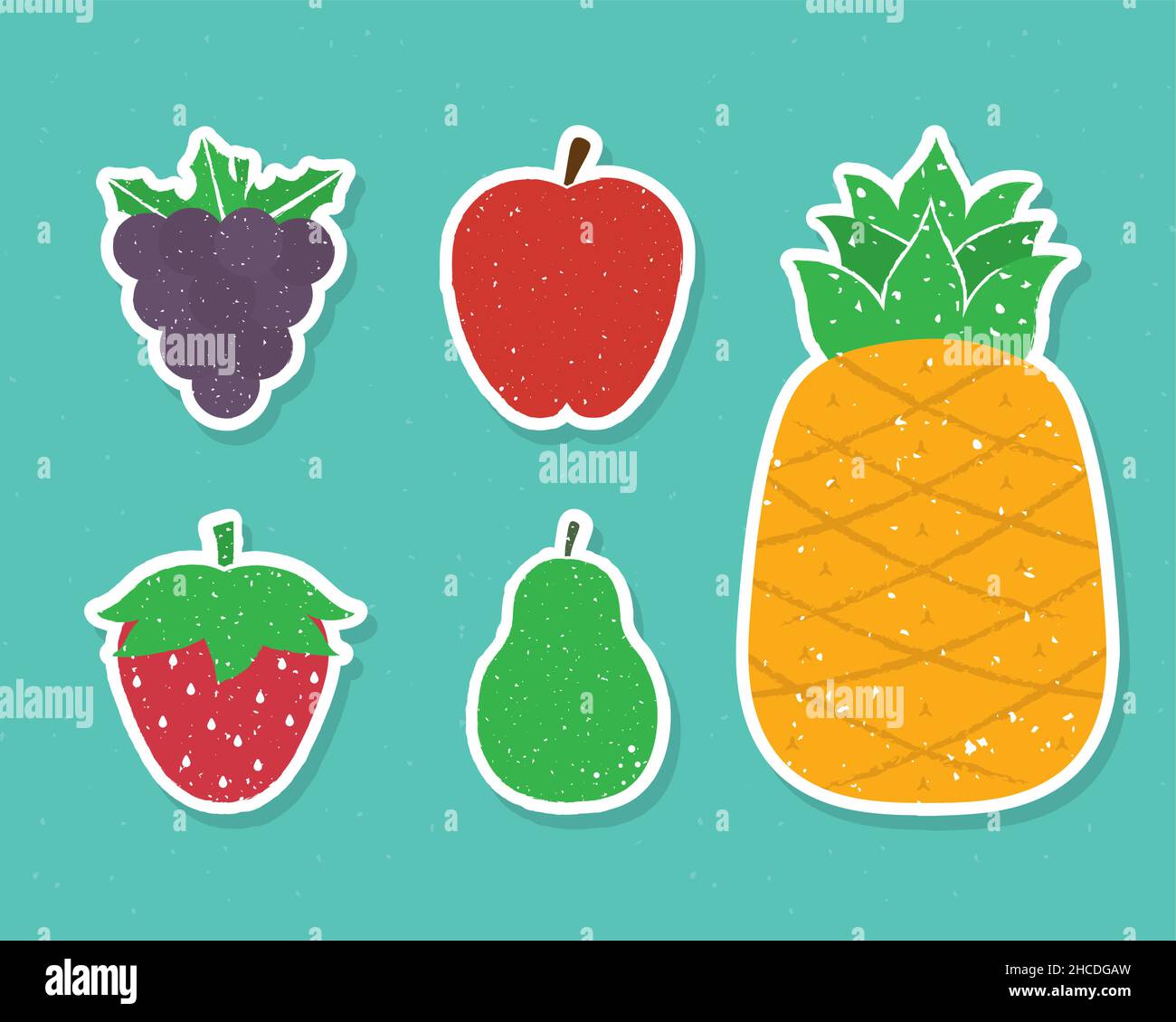 Five fruits Stock Vector Images - Alamy