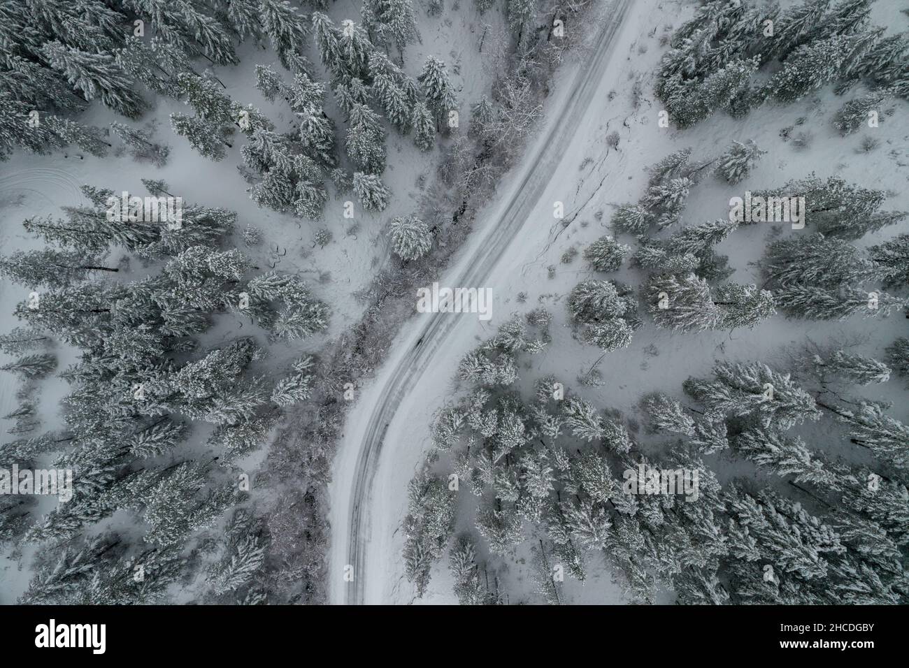 Aerial scenic snow snowy usa hi-res stock photography and images - Alamy