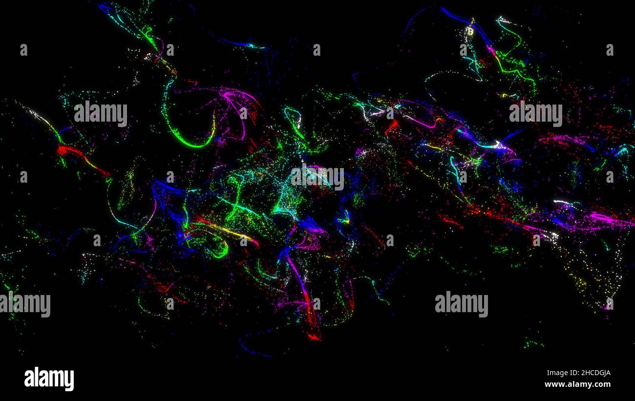 Abstract digital background with particles Stock Photo - Alamy