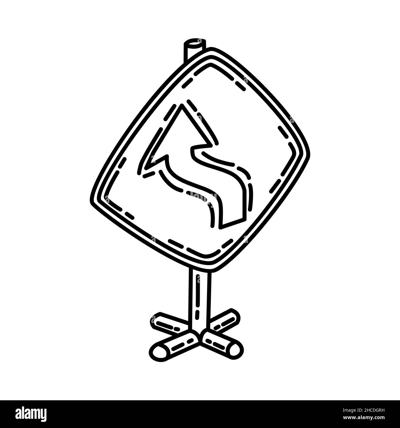 Curvy roadway Stock Vector Images - Alamy