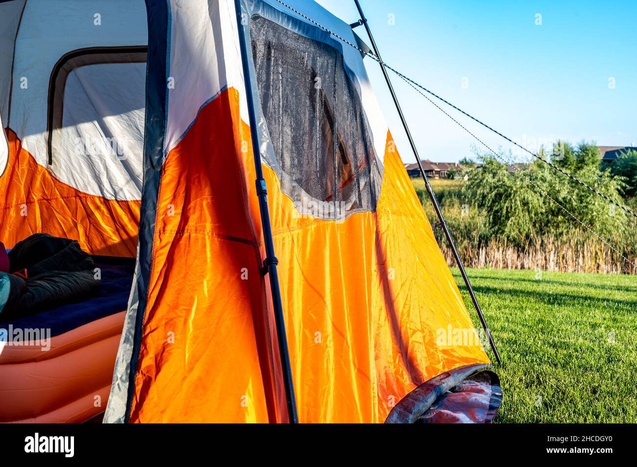 Tent flap hi-res stock photography and images - Alamy