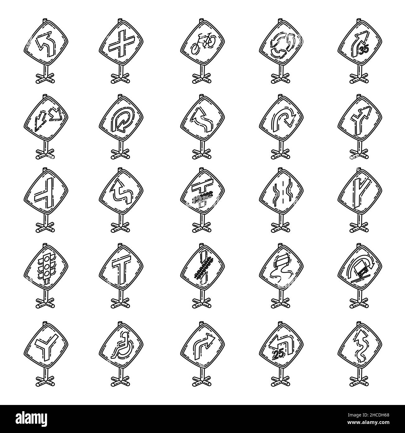 Warning notice concept white Black and White Stock Photos & Images - Alamy