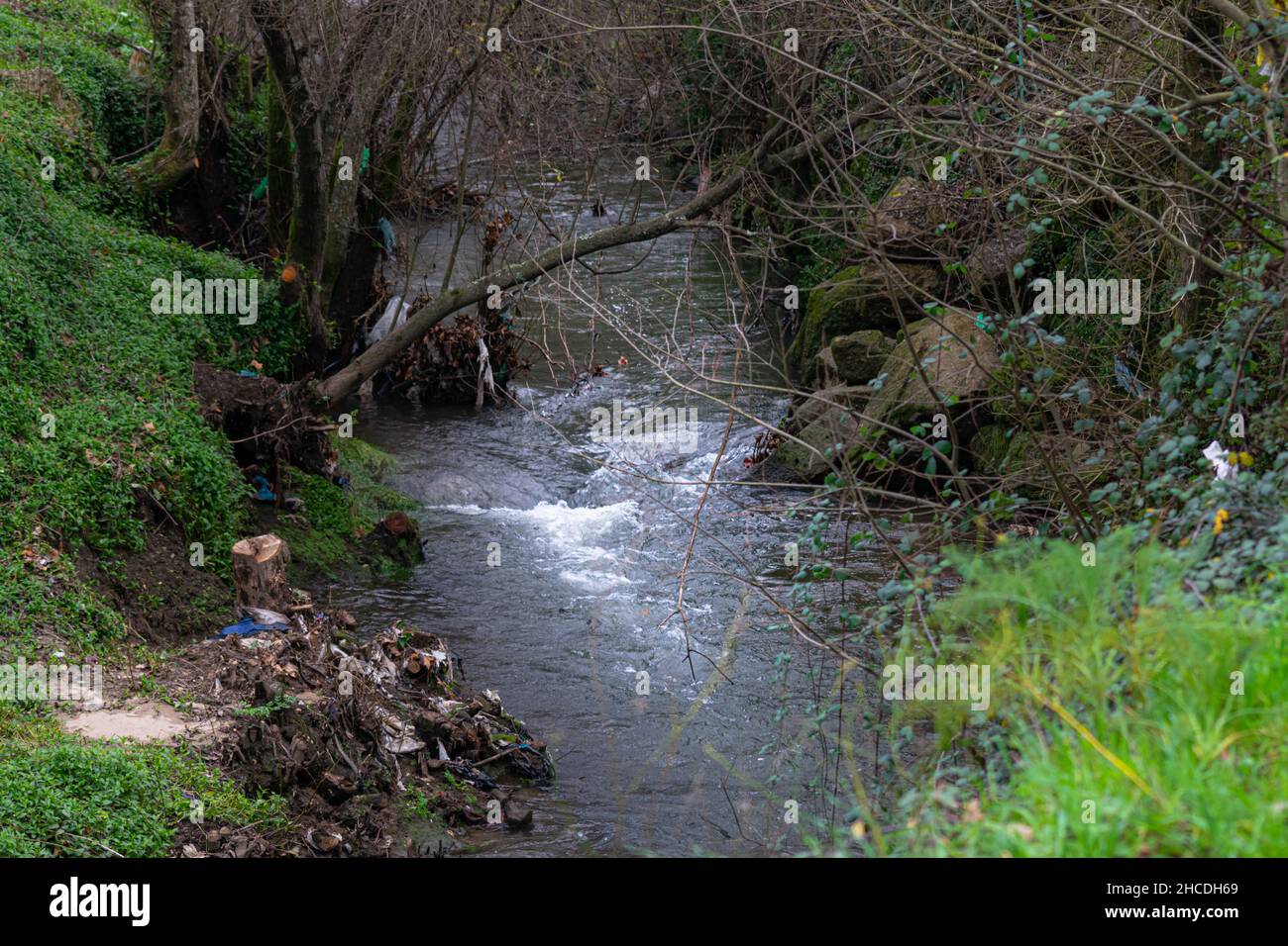 River pollution by plastics due to human actions oncthe environment ...