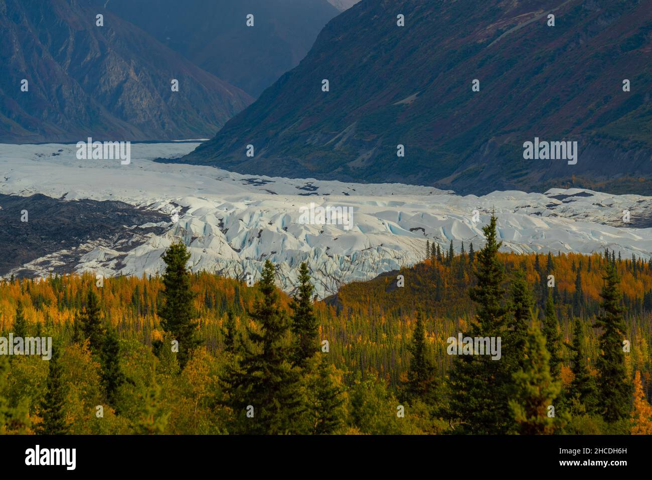 Natural view of the Matanuska Glacier in Alaska, USA Stock Photo - Alamy