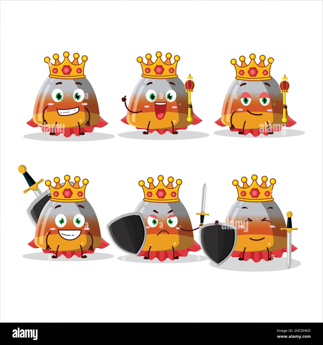 Crown jelly Stock Vector Images - Alamy