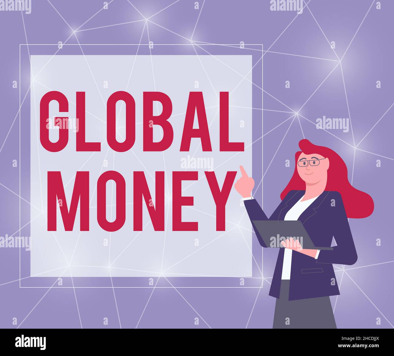 Conceptual display Global Money. Concept meaning International finance ...