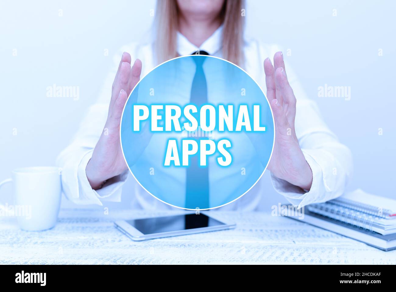 Text showing inspiration Personal Apps. Business concept Organizer ...