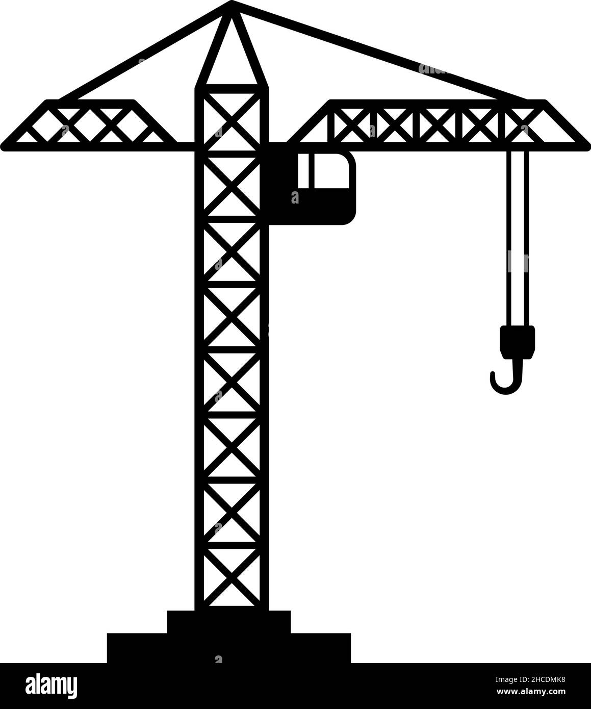 Crane building icon black white hi-res stock photography and images - Alamy