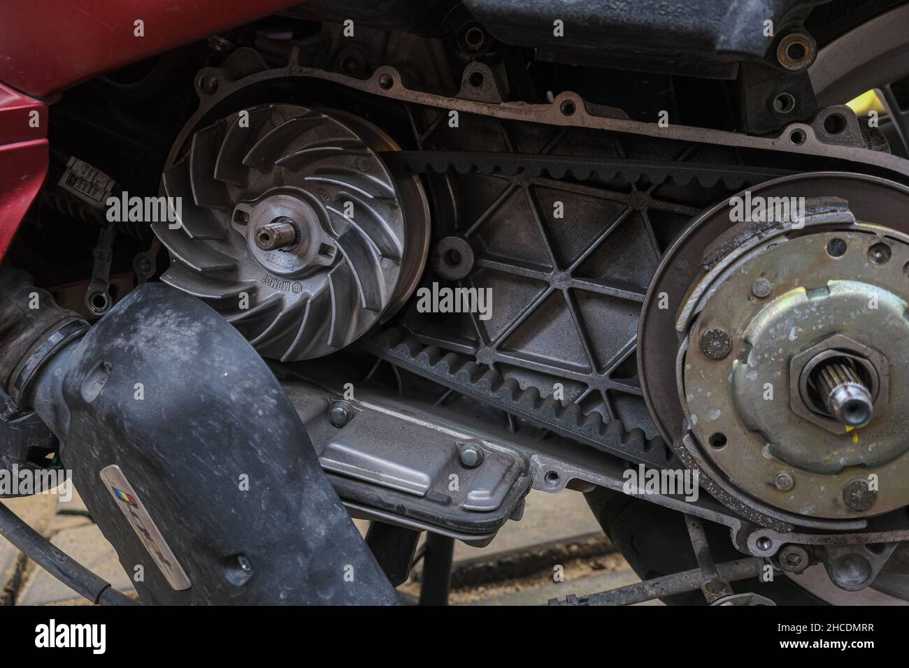 Automatic CVT transmission of scooter mortorcycle repair belt and ...