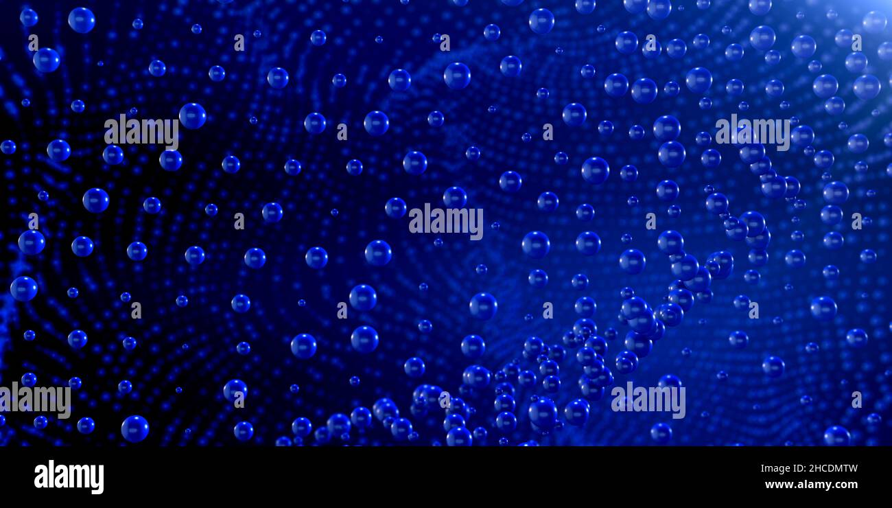 3d abstract background from different sized spheres Stock Photo - Alamy