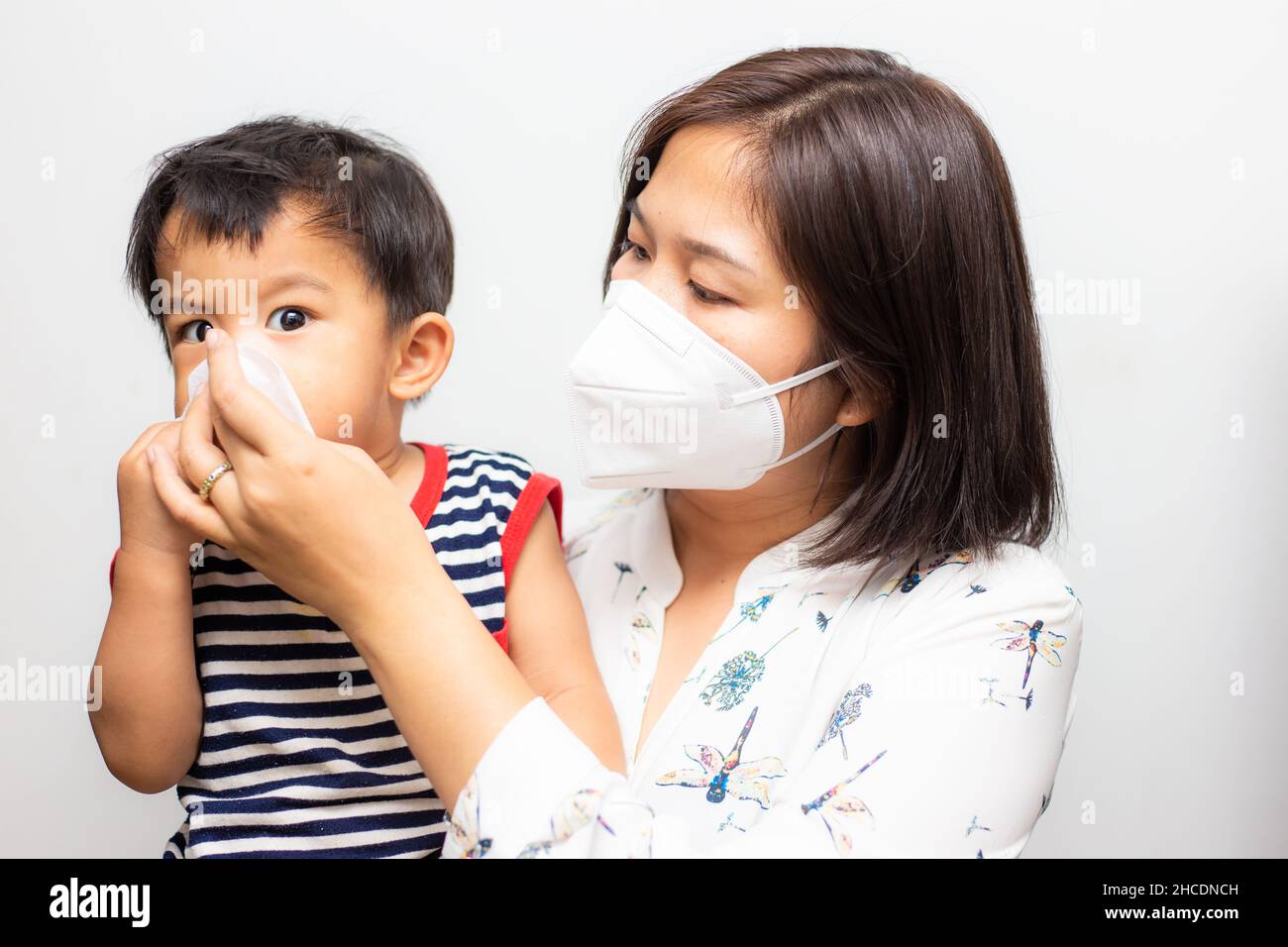 Boy mother wear protective hi-res stock photography and images - Alamy