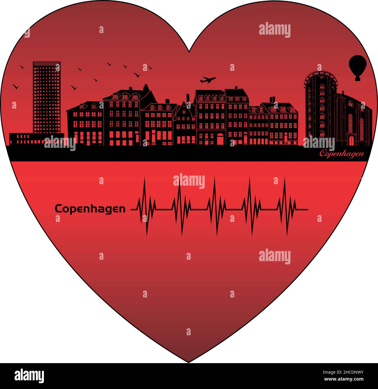 Copenhagen skyline Stock Vector Images - Alamy