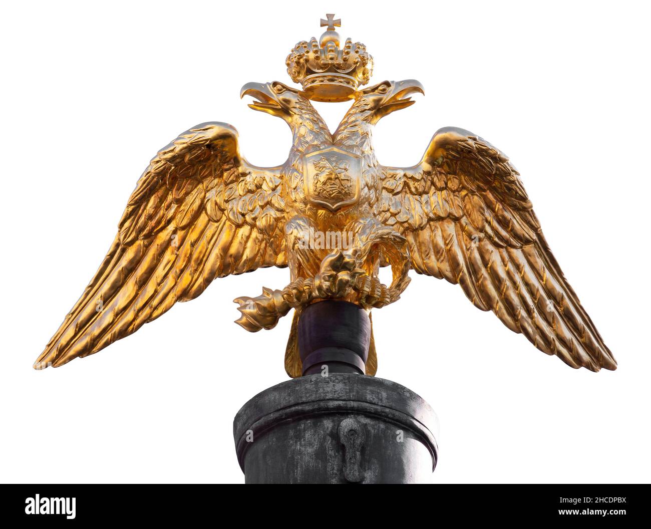gold double eagle isolated on a white background Stock Photo - Alamy