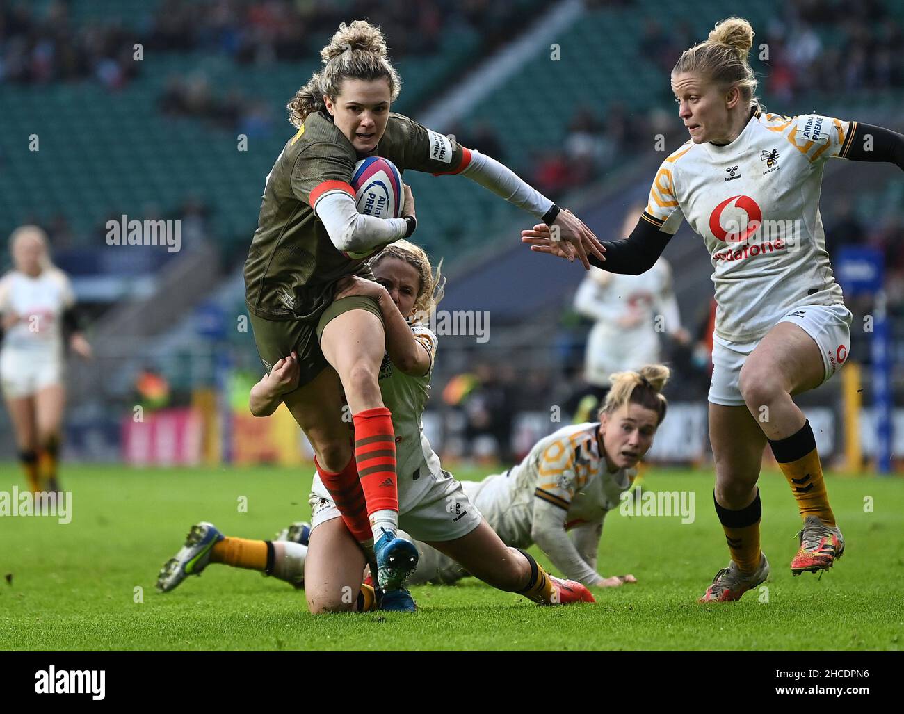 Twickenham, United Kingdom. 27th Dec, 2021. Allianz Premier 15s ...