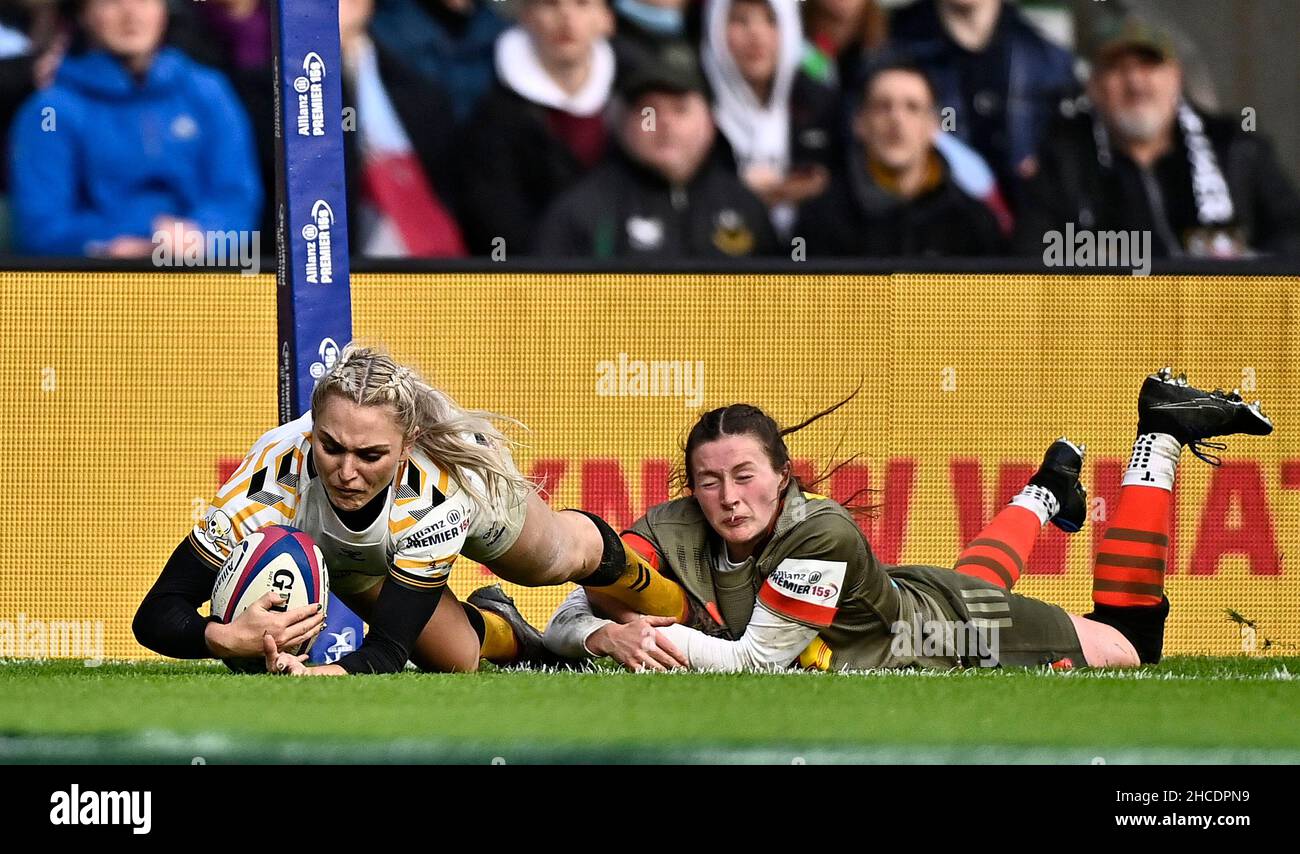 Twickenham, United Kingdom. 27th Dec, 2021. Allianz Premier 15s ...