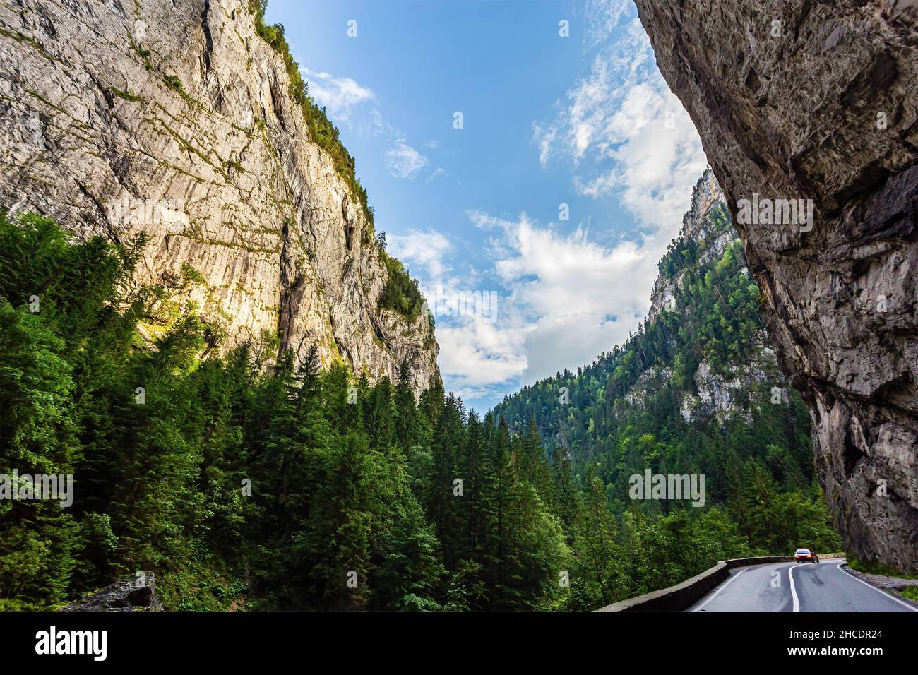 Road in bicaz gorge narrow hi-res stock photography and images - Alamy