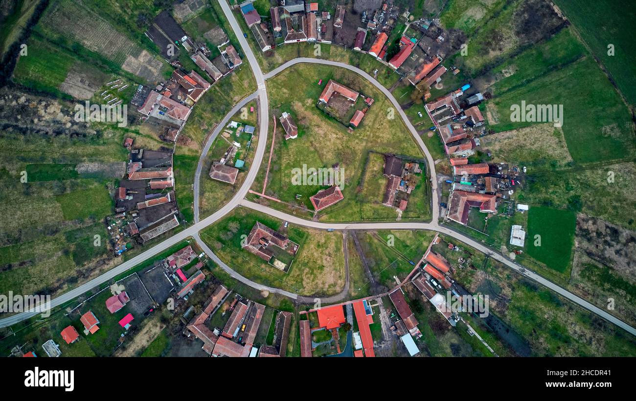 Circular village hi-res stock photography and images - Alamy