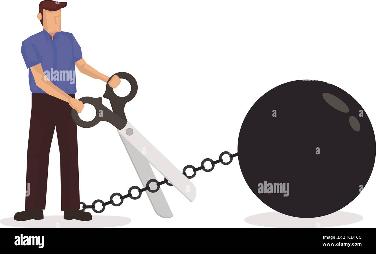 Break in chain abstract black and white Stock Vector Images - Alamy