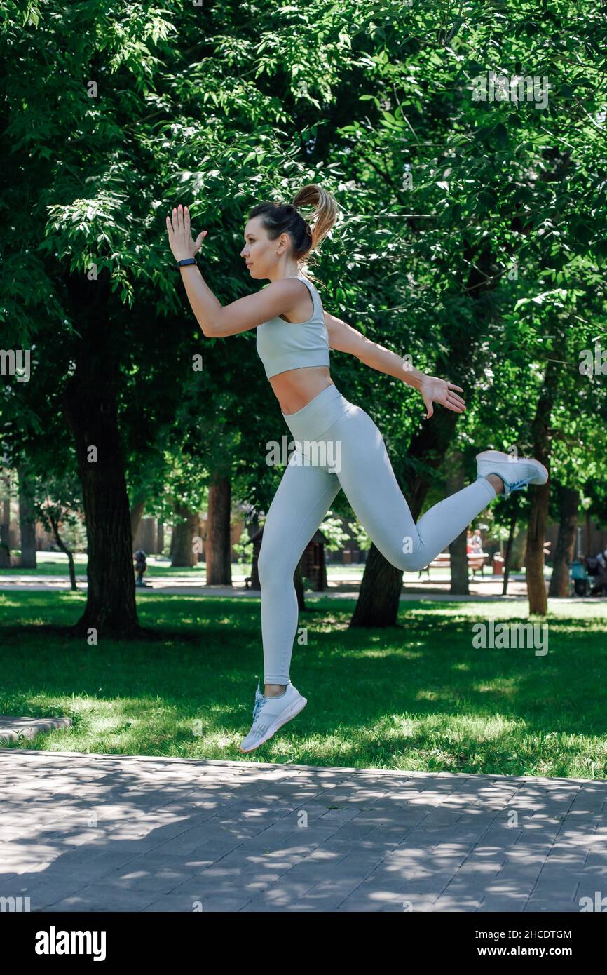 Jumping jack exercise hi-res stock photography and images - Alamy