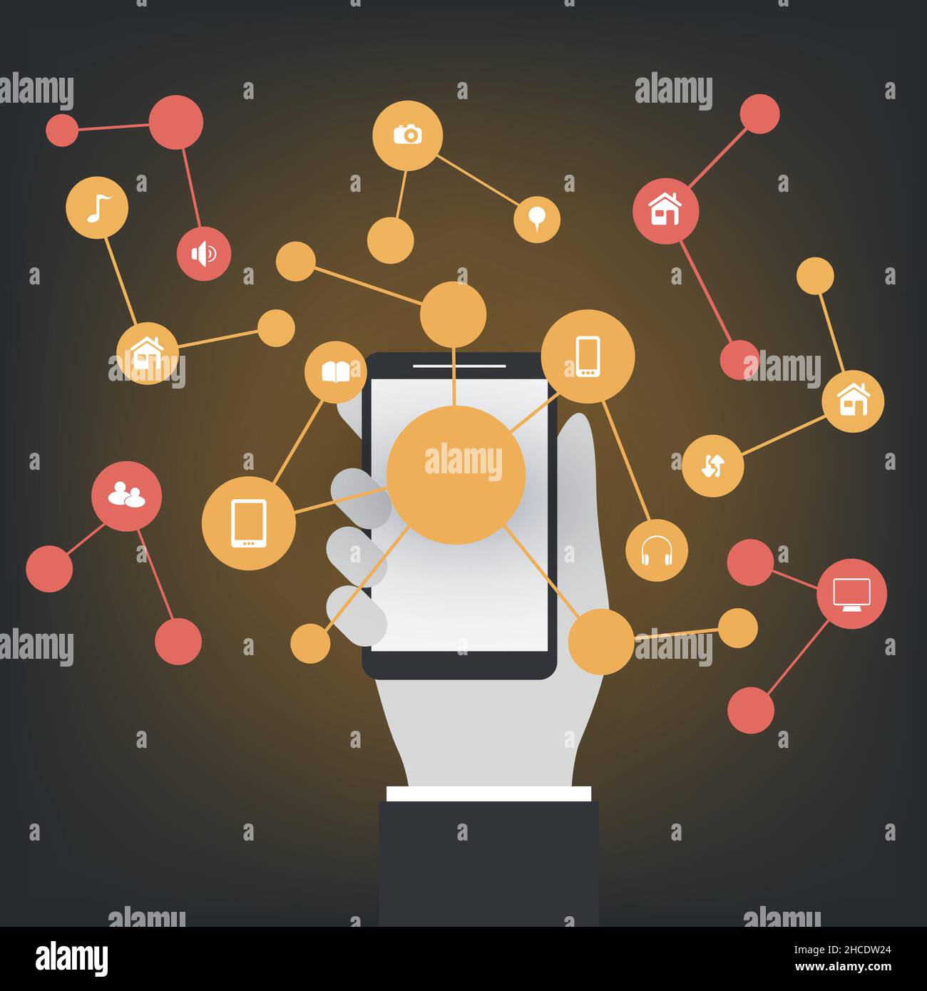 Colorful Shared Services, Team Work, Internet of Things, Cloud ...