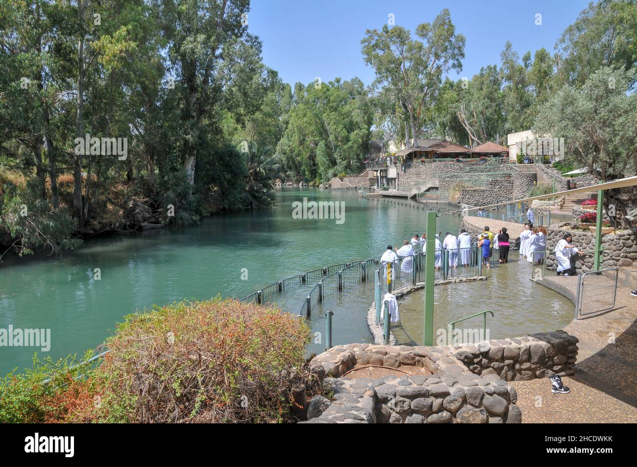 Israel, Yardenit Baptismal Site In the Lower Jordan River South of the ...