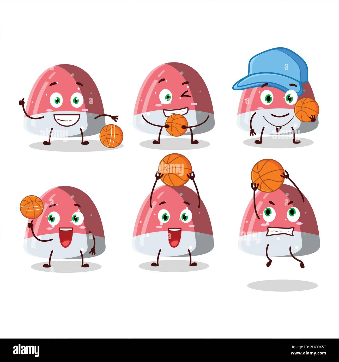 Talented pufflettes gummy candy cartoon character as a basketball ...