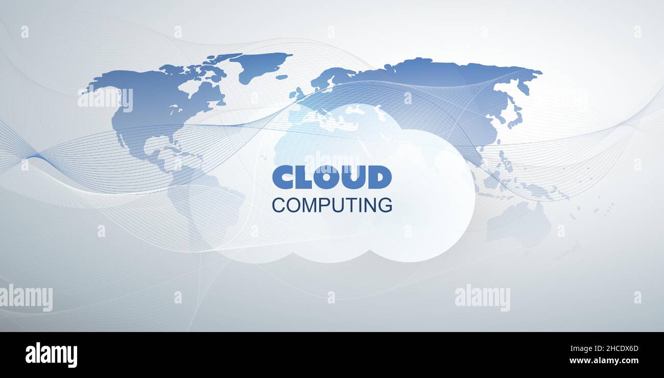 Cloud Computing Design Concept - Digital Connections, Technology ...