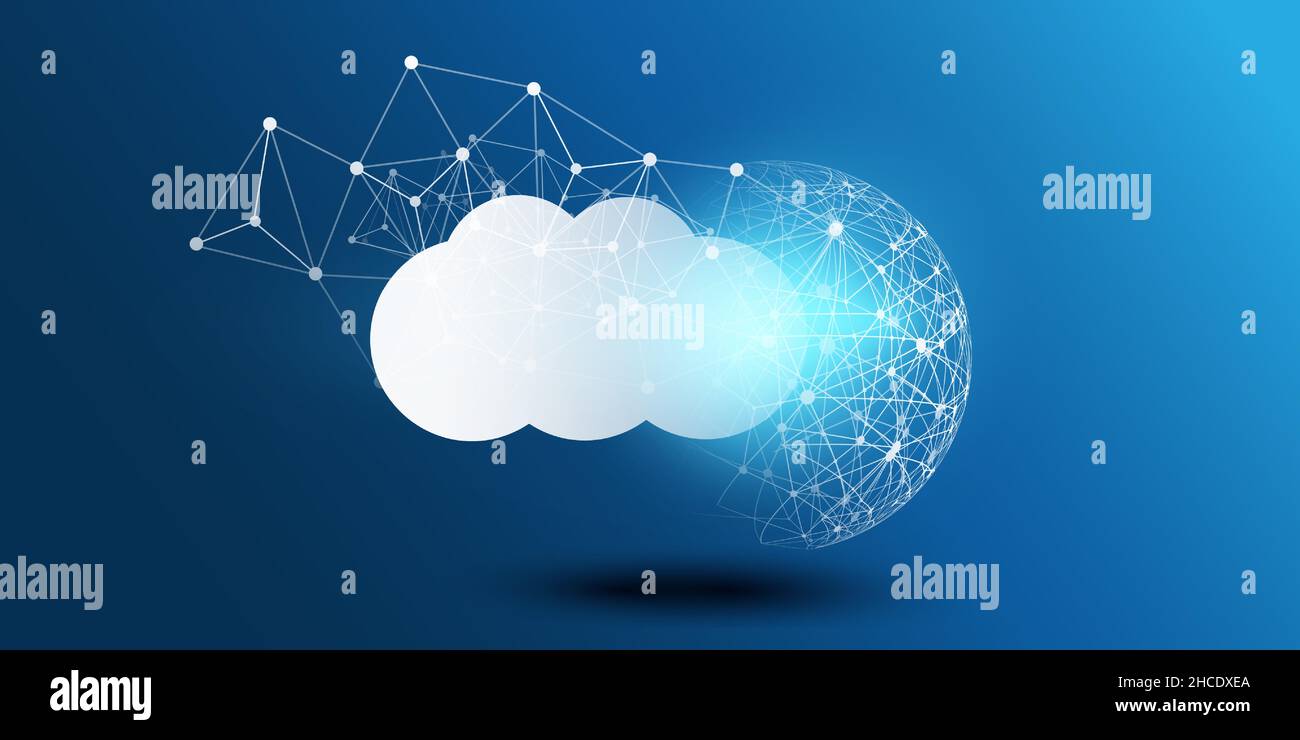 Cloud Computing Design Concept - Digital Connections, Technology ...