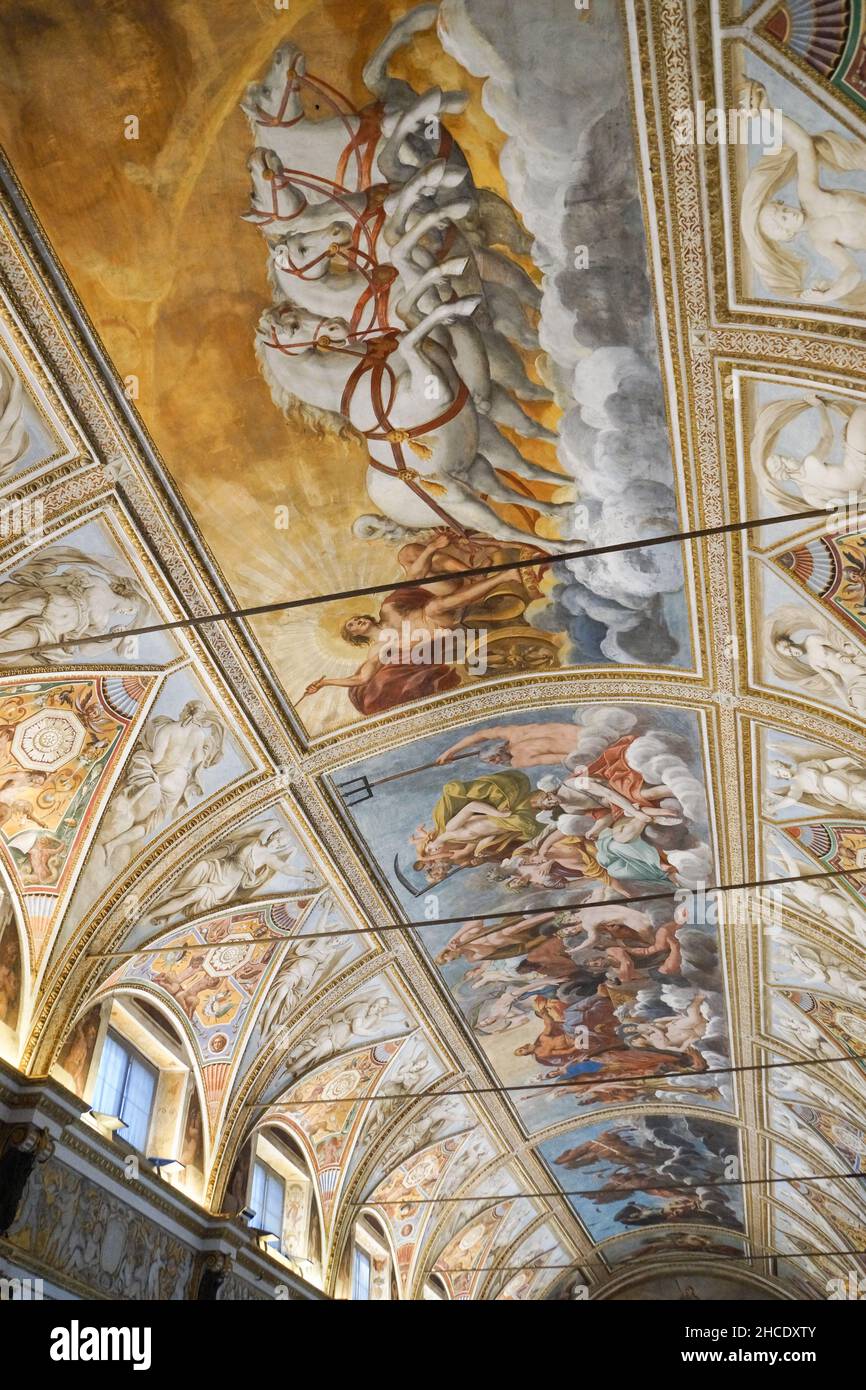 Ducal Palace, Museum, Old court, Hall of Mirrors, Ceiling, Frescoes ...