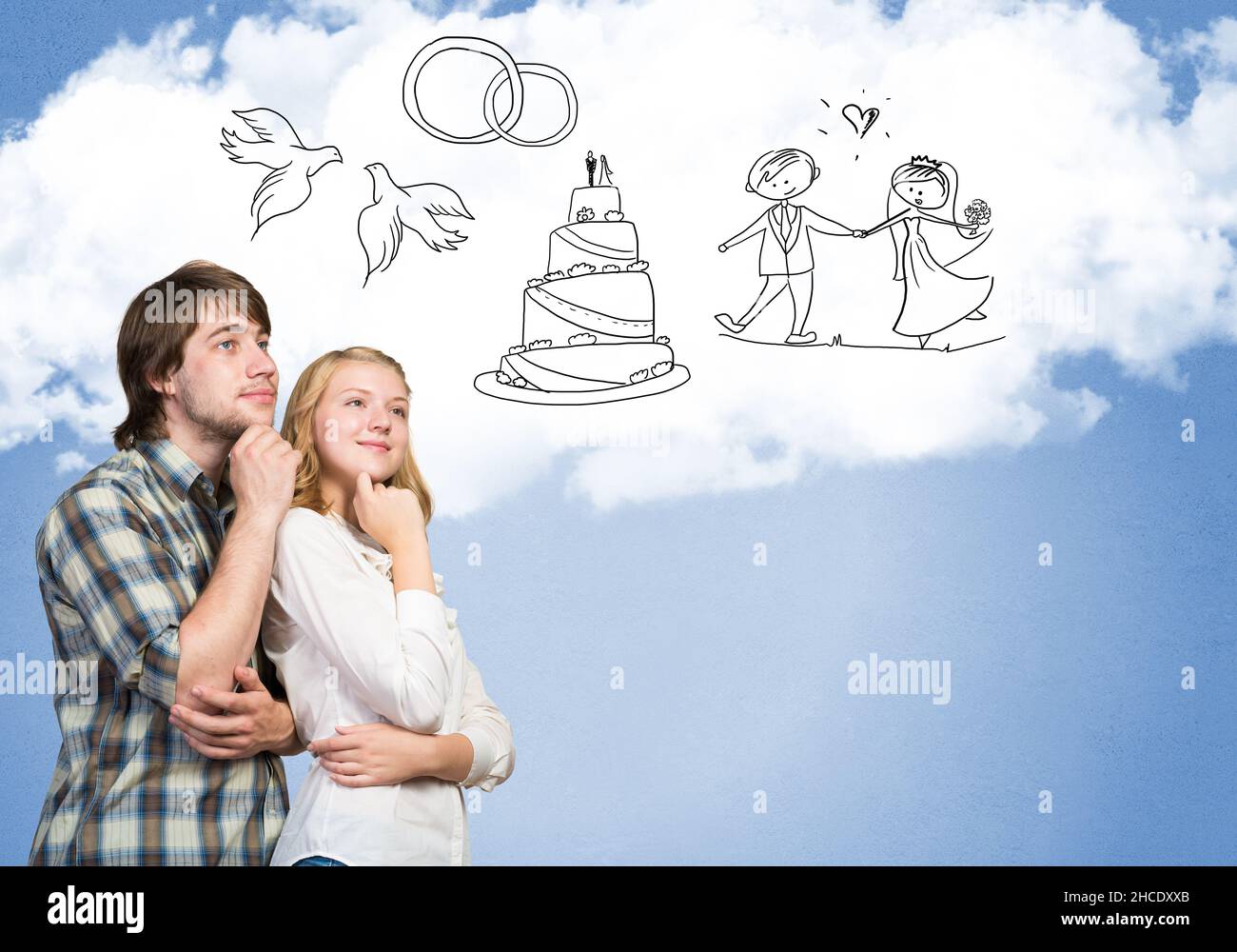 Girl thinking about her marriage hi-res stock photography and images ...