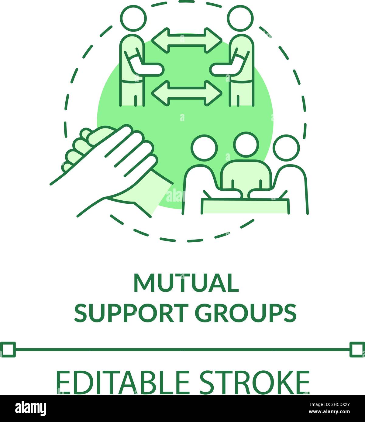 Mutual support Stock Vector Images - Alamy
