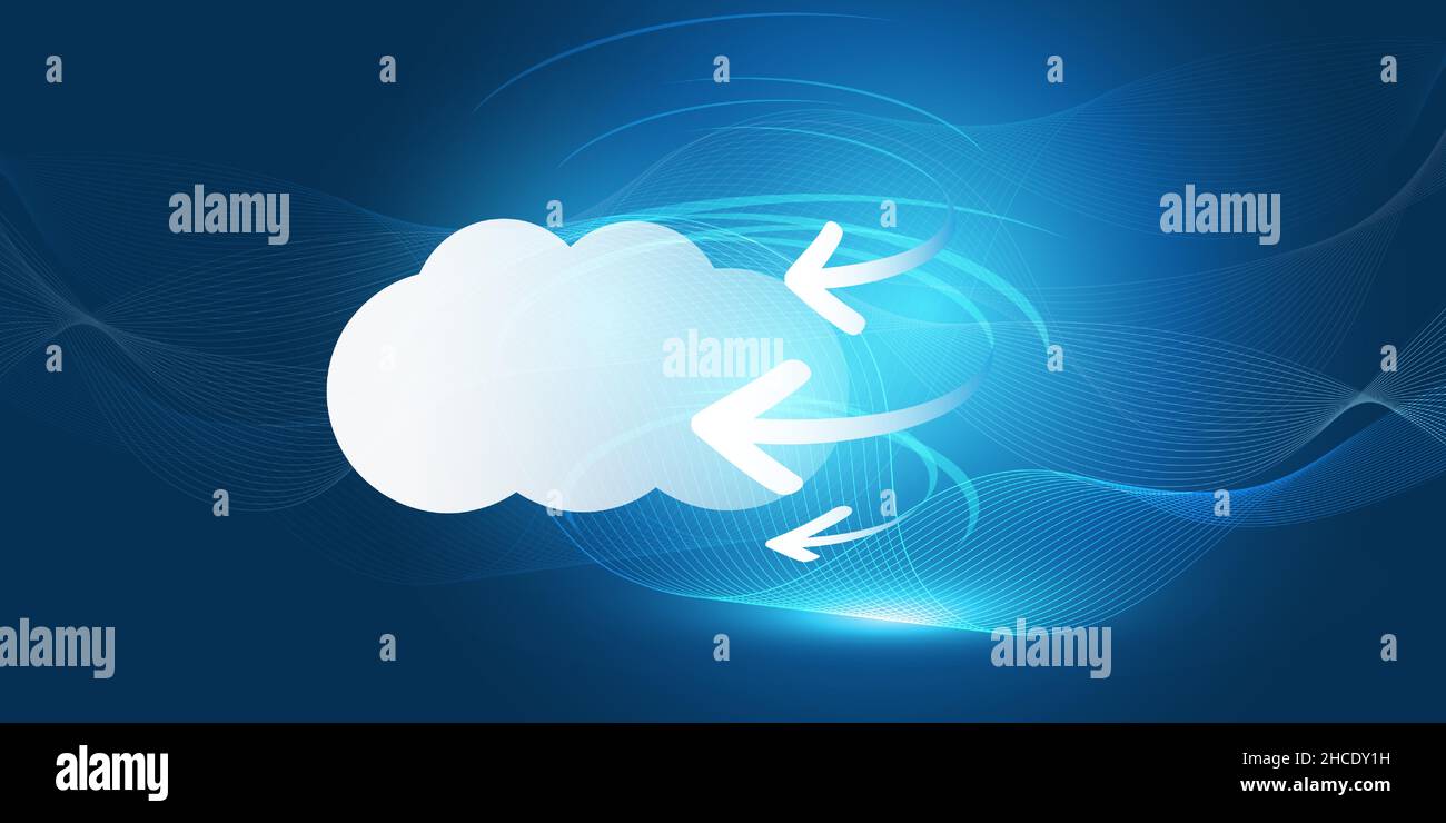 Cloud Computing Design Concept - Digital Connections, Technology ...