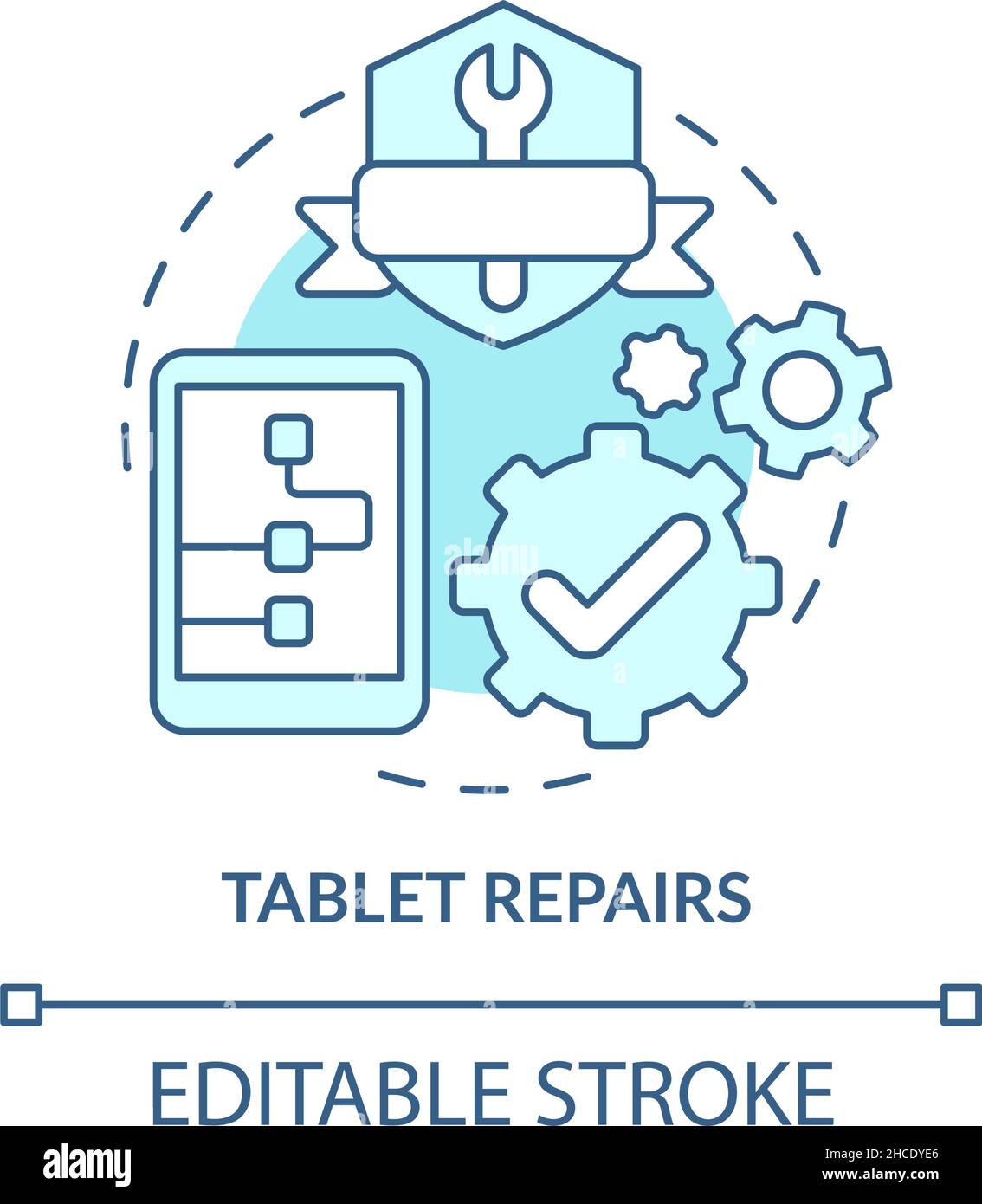 Troubleshooting tablet Stock Vector Images - Alamy