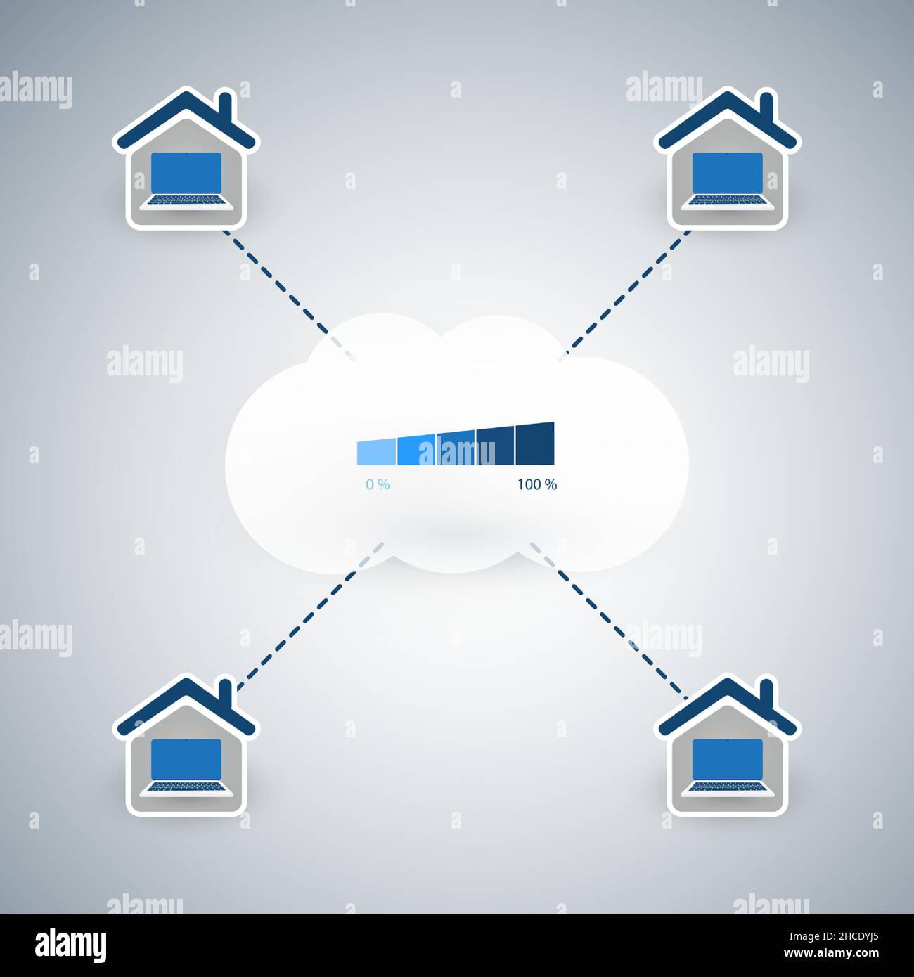 Increasing Number of People Work at Home and Make Social Connections ...