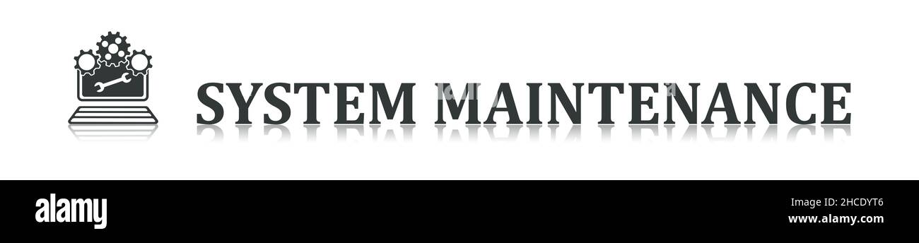 Illustration of a system maintenance concept Stock Photo - Alamy