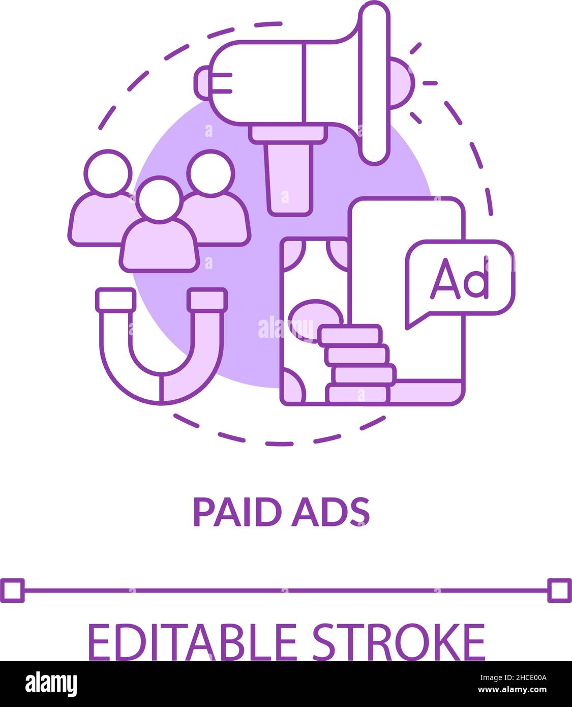 Paid ads Stock Vector Images - Alamy