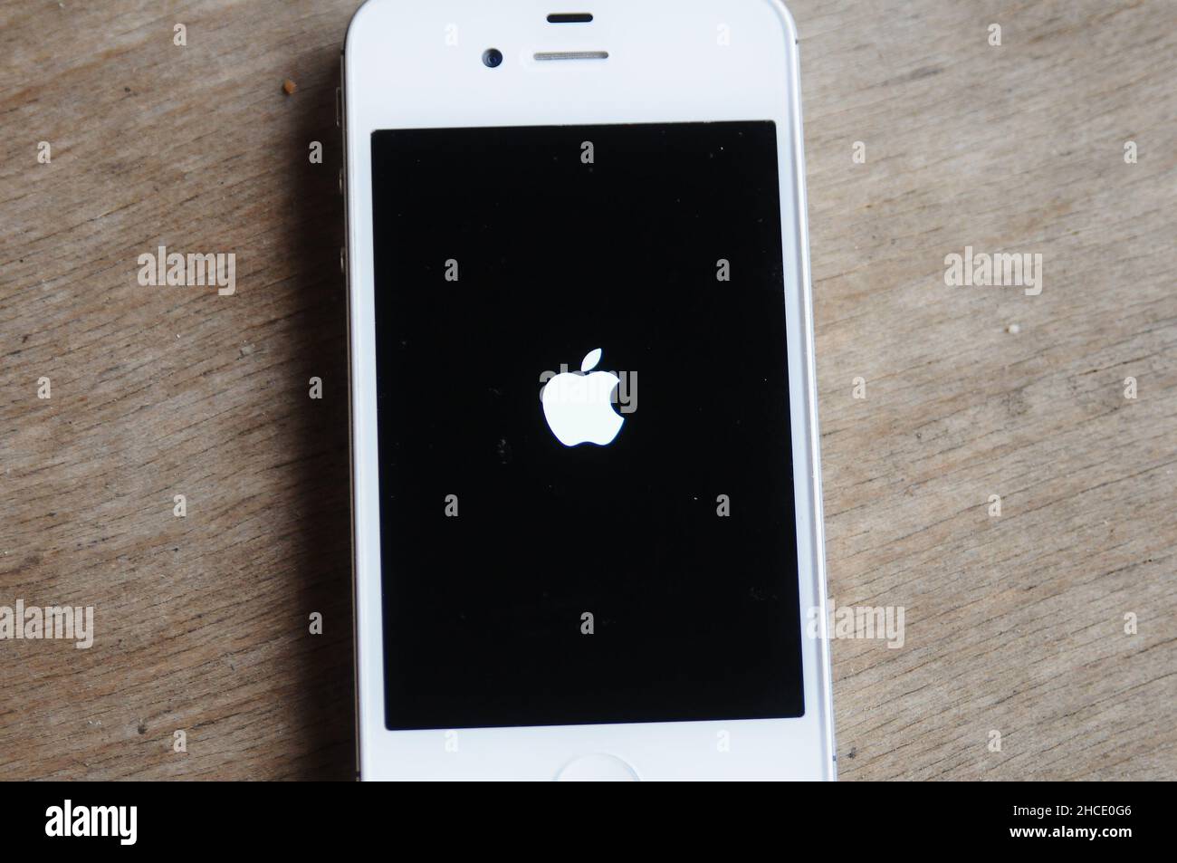 Copenhagen/Denmark./28 December 2021/Allpe Old iphone model Iphone 4s ...