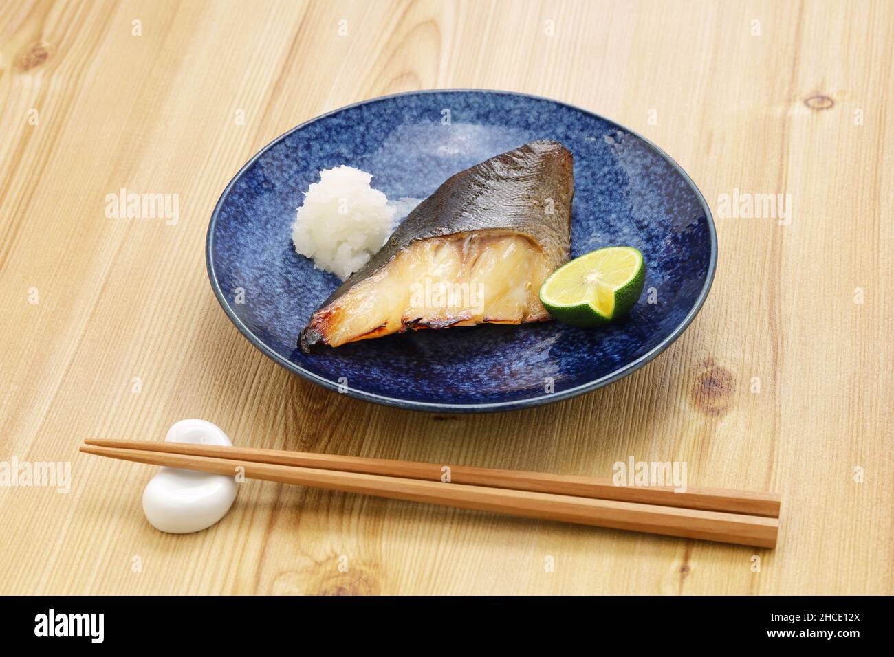 yuan style grilled black cod, japanese cuisine Stock Photo - Alamy
