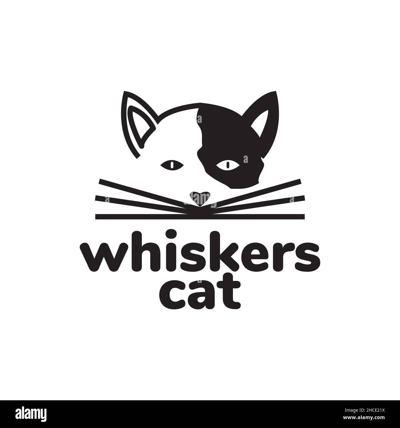 Whiskers face to face Stock Vector Images - Alamy