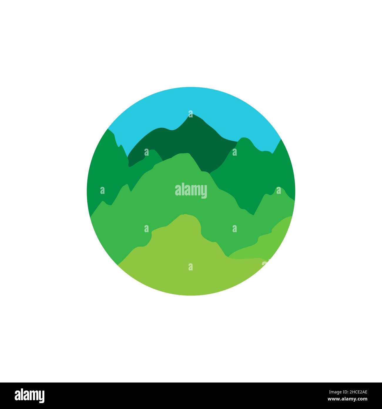 Circle of trees Stock Vector Images - Alamy