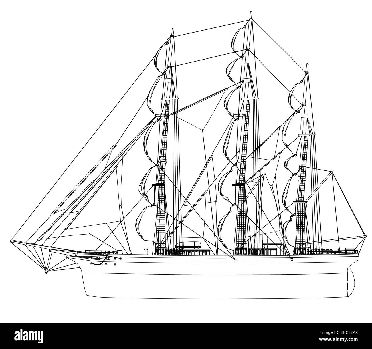 Side view of galleon ship hi-res stock photography and images - Alamy